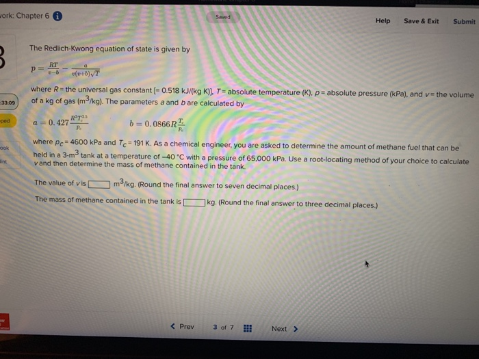 Solved ork: Chapter 6i Saved Help Save & Exit Submit The | Chegg.com