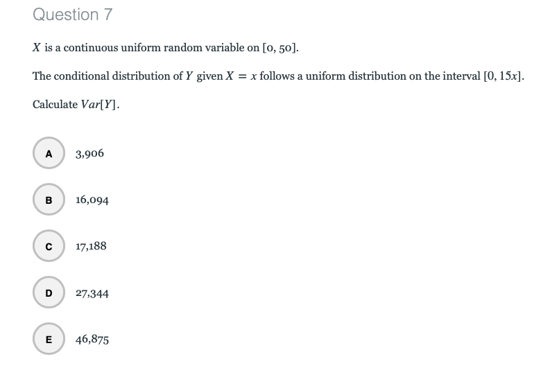 Solved Question 7 X Is A Continuous Uniform Random Variable 1721