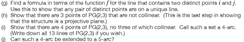 Solved A finite projective plane PG(2,3) of order 3, can be | Chegg.com