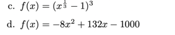 Solved 1. Derivatives. (10 Points) For each of the following | Chegg.com