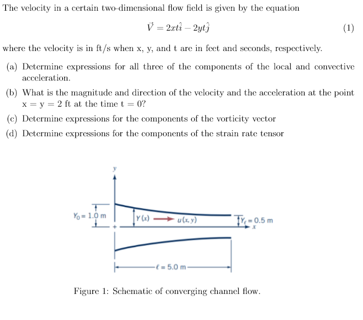 Solved The velocity in a certain two-dimensional flow field | Chegg.com