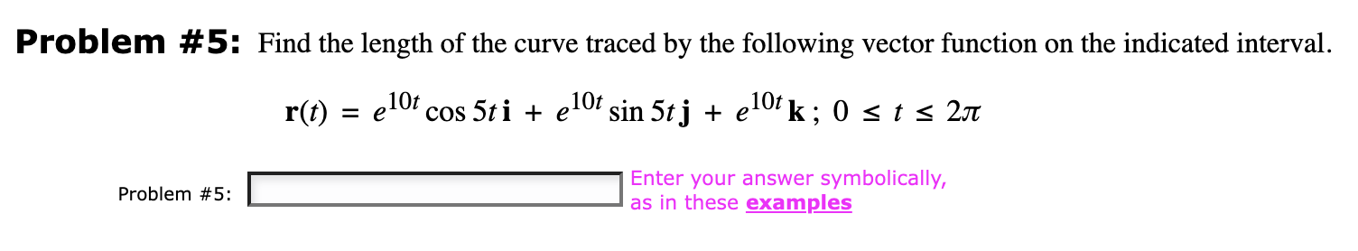 Solved Find the length of the curve traced by the following | Chegg.com