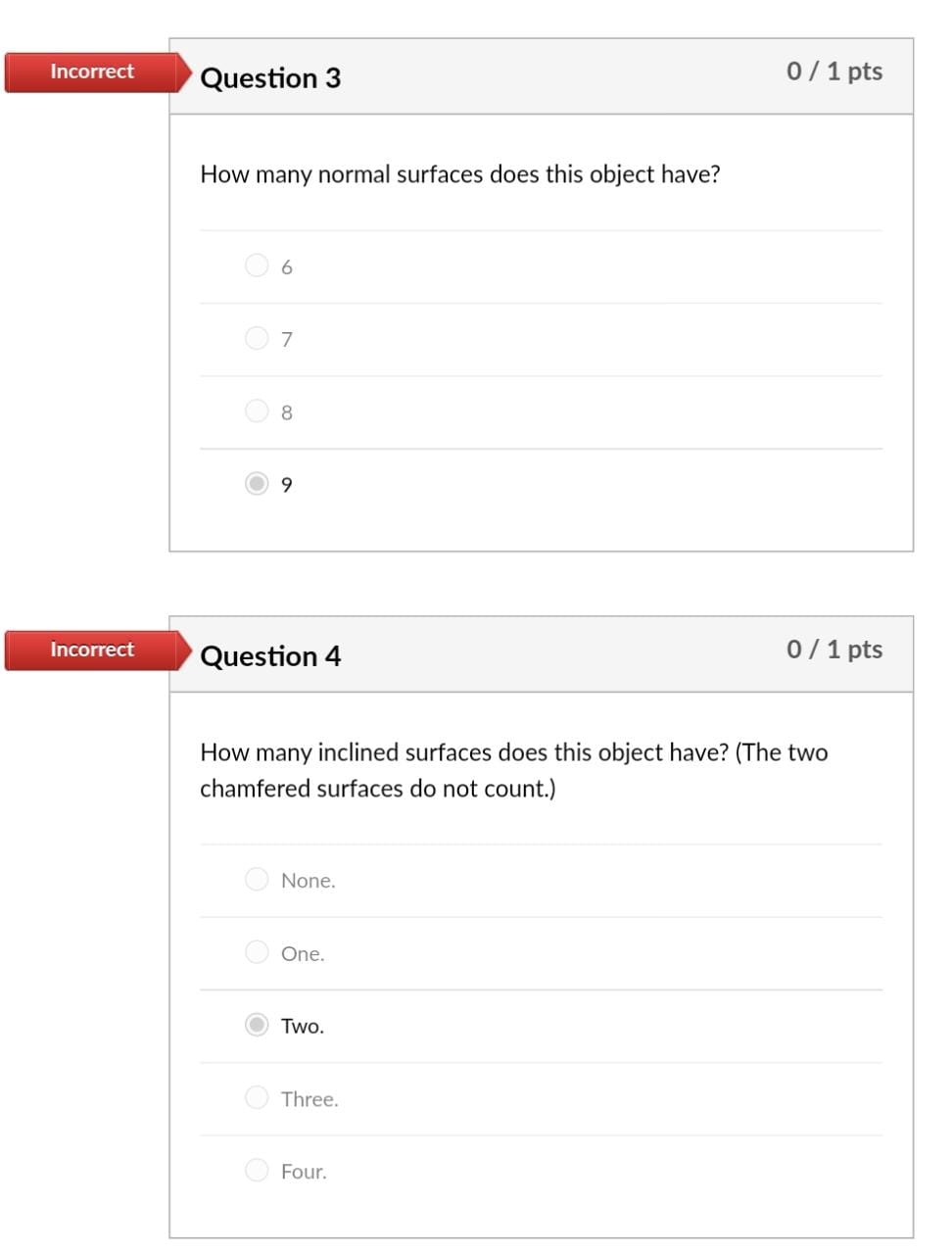 Solved How many normal surfaces does this object have? 6 7 8 | Chegg.com