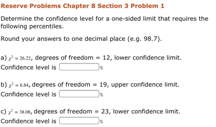 Solved Reserve Problems Chapter 8 Section 3 Problem 1 | Chegg.com