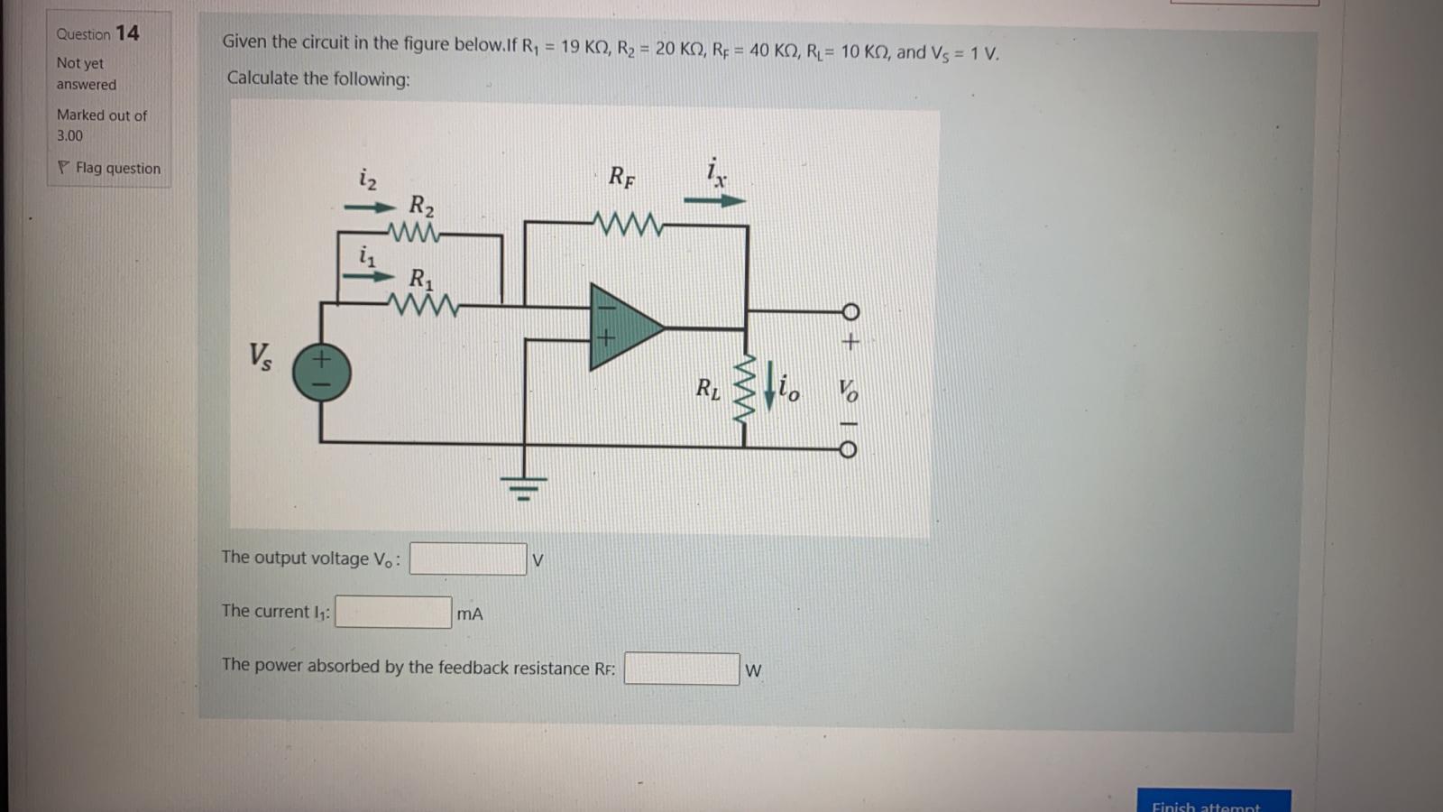 Solved Question 1 The closed-loop voltage gain of an | Chegg.com