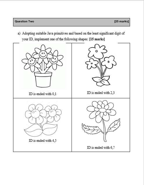 Solved A Adopting Suitable Java Primitives And Based On The 