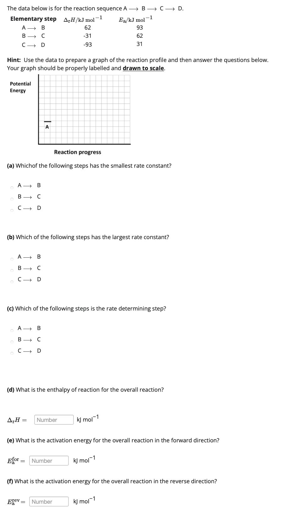Solved PLEASE HELP! THANKS 1. A catalyst decreases the | Chegg.com