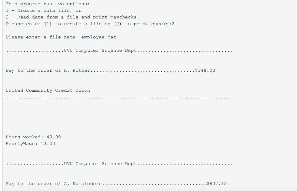 12.8 Programming Project #7: An Employee Class | Chegg.com