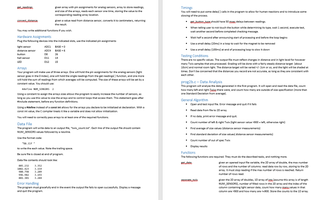 Write this code in C. (Software using Geany with | Chegg.com
