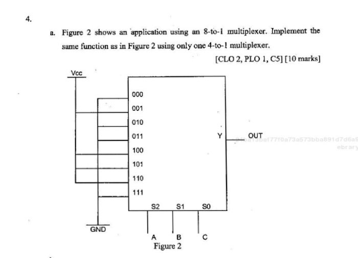 Solved Figure 2 shows an application using an 8-to-1 | Chegg.com