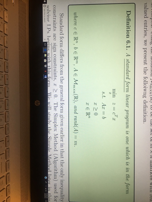 Solved I have posted the formal definition of the standard. | Chegg.com