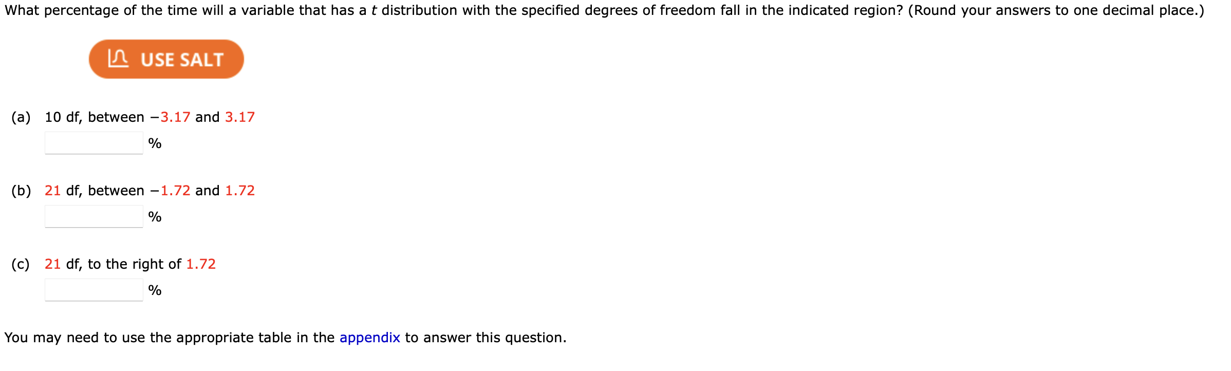 Solved What percentage of the time will a variable that has | Chegg.com