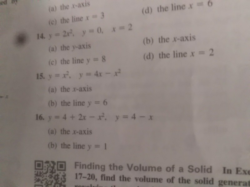 Solved Pi234 Finding the Volume of a Solid In Exercises | Chegg.com
