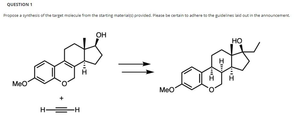 Solved Propose a synthesis of the target molecule from the | Chegg.com