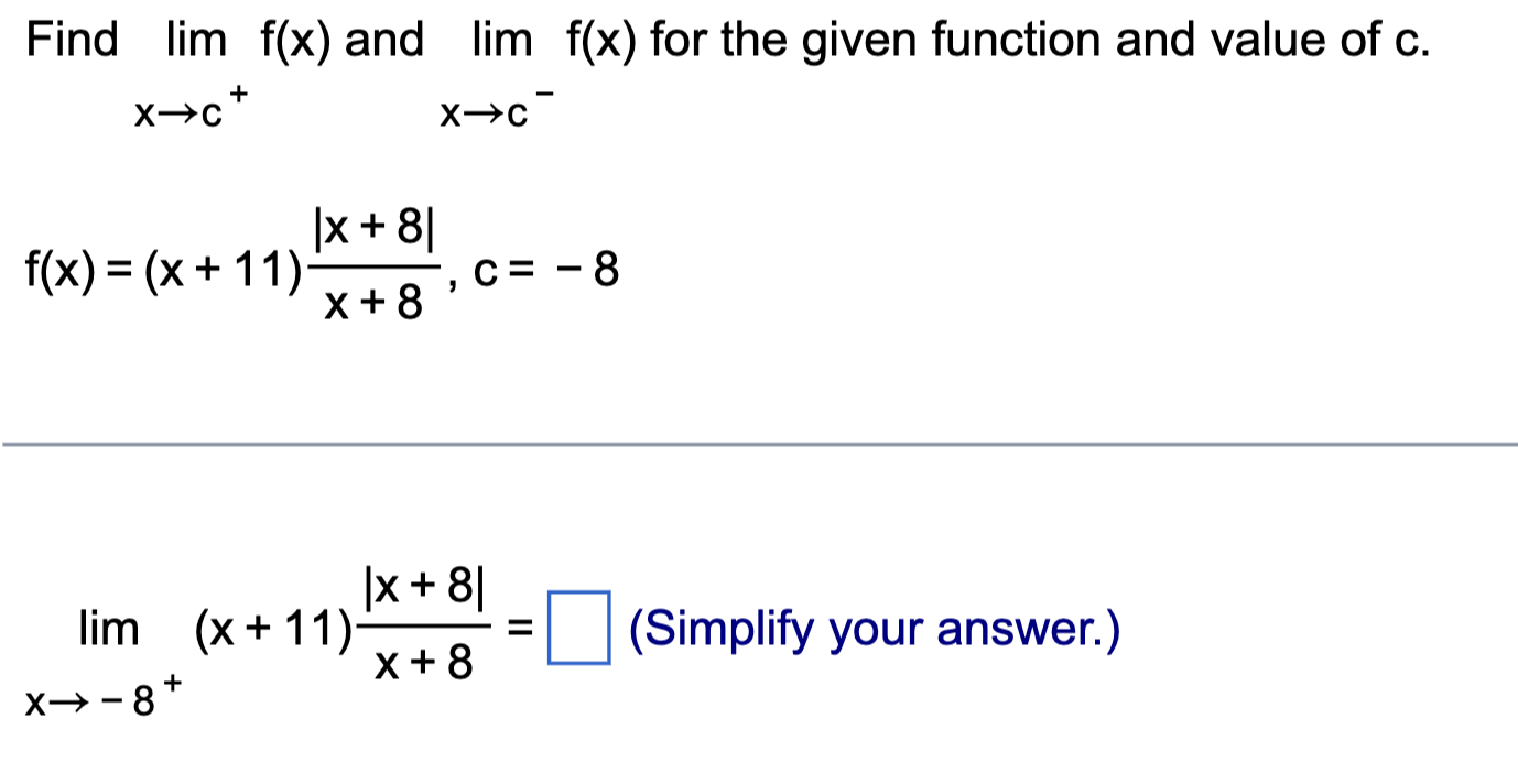 Solved Find limf(x) and limf(x) for the given function and | Chegg.com
