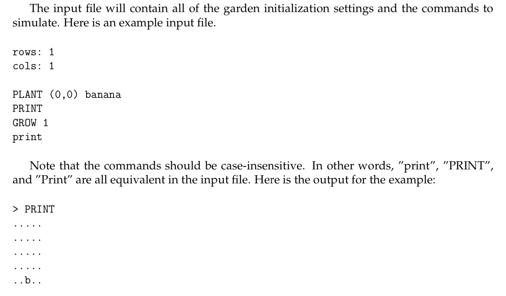 The problem you will be solving is a garden | Chegg.com