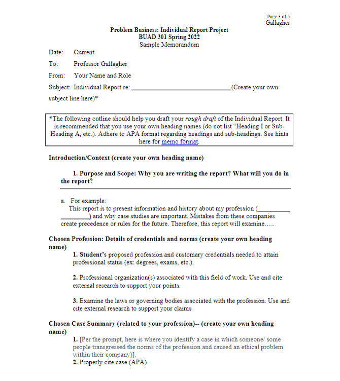 Hello,I need help writing a report about a Misconduct | Chegg.com