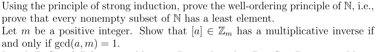 Solved Using the principle of strong induction, prove the | Chegg.com