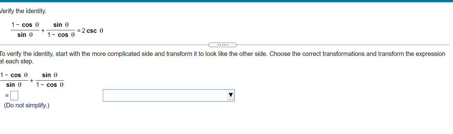 Solved Verify the identity. sect tant = 1 cott cost To | Chegg.com