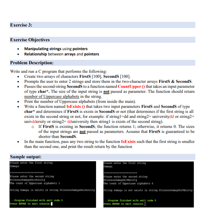 Solved Exercise 3: Exercise Objectives • Manipulating | Chegg.com