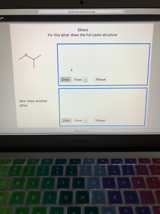 Solved Ethers For this ether draw the full Lewis structure | Chegg.com