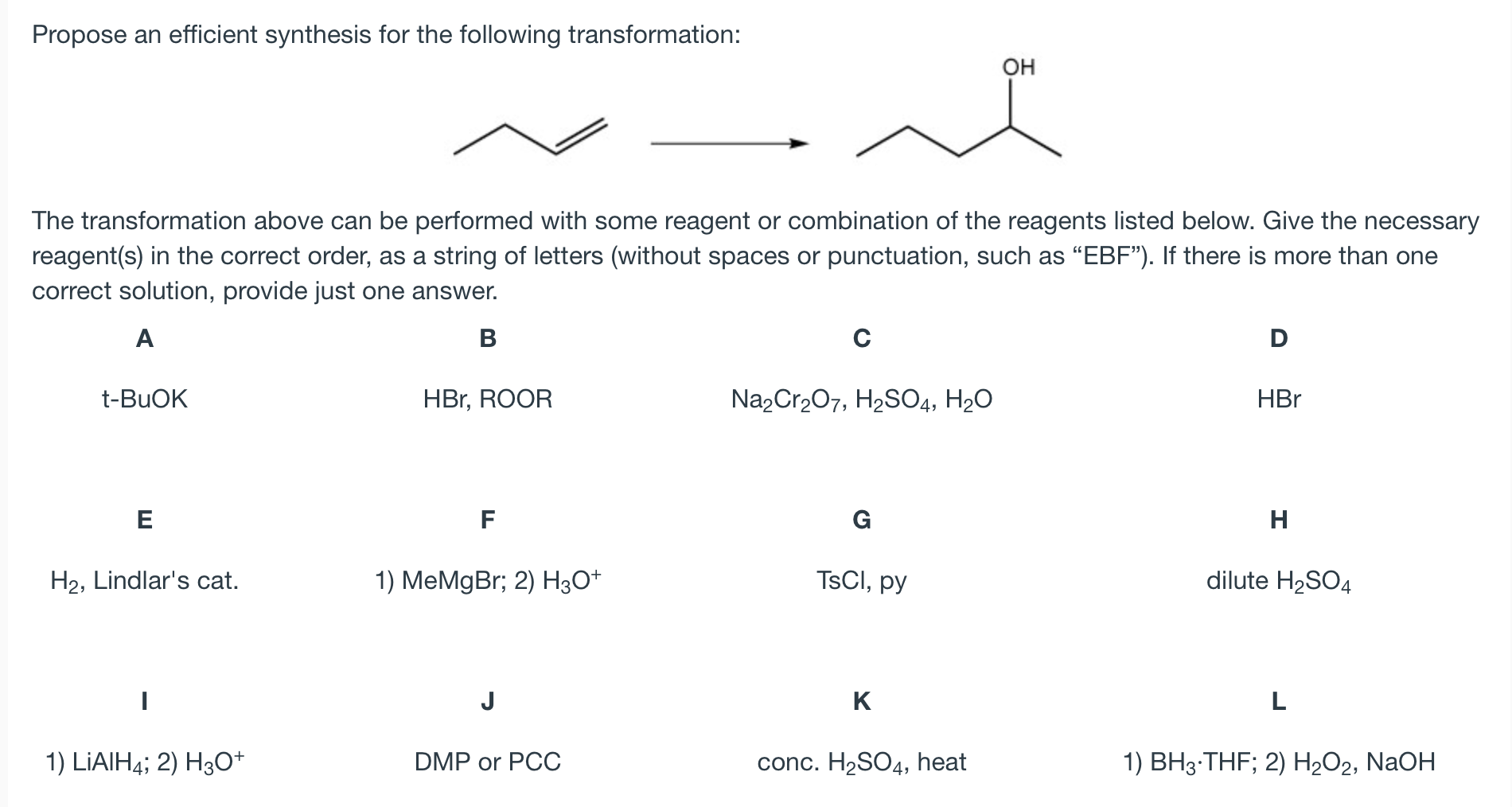 Solved 16) Propose an efficient synthesis for the | Chegg.com