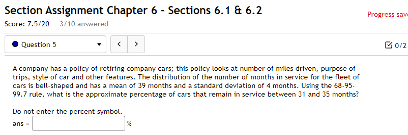 Solved Section Assignment Chapter 6 - Sections 6.1&6.2 | Chegg.com