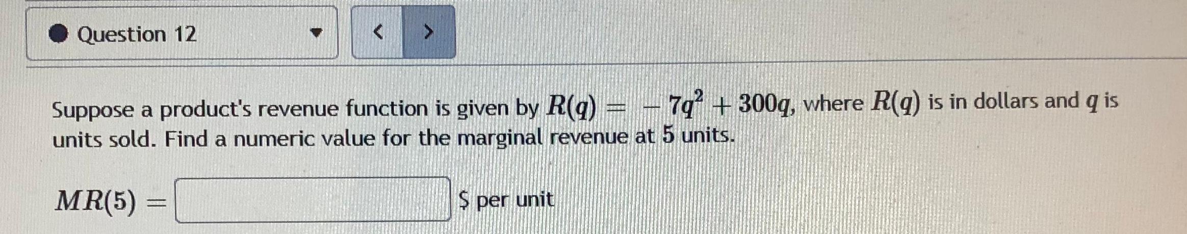 Solved Question 11 For the given cost function C(0) = 72900 | Chegg.com