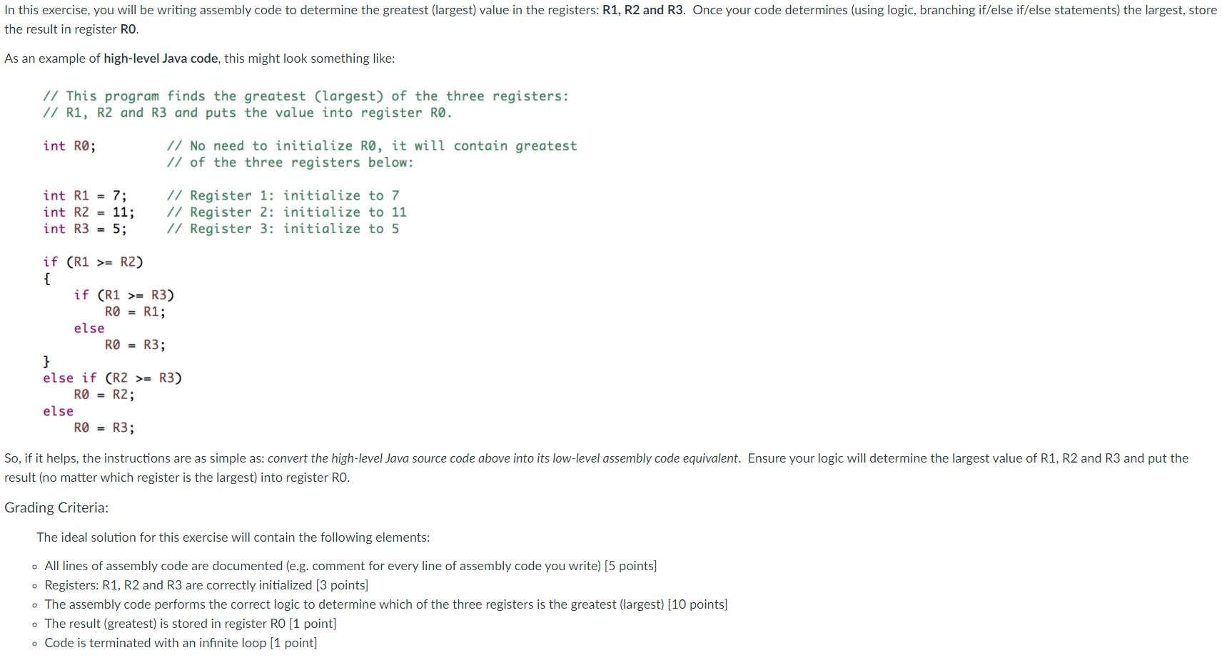 Solved In this exercise, you will be writing assembly code | Chegg.com