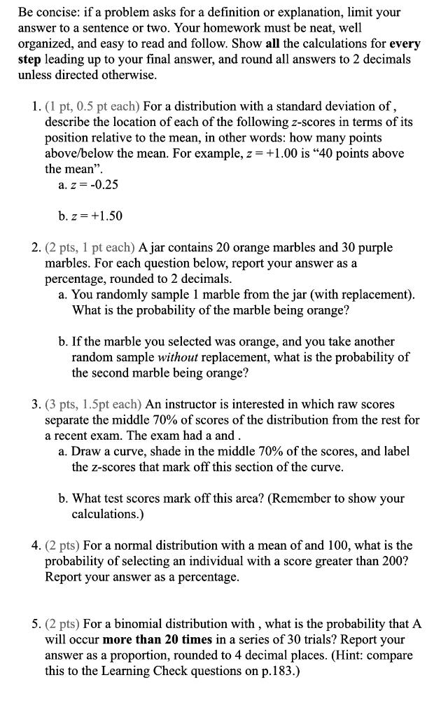 Solved Be concise: if a problem asks for a definition or | Chegg.com