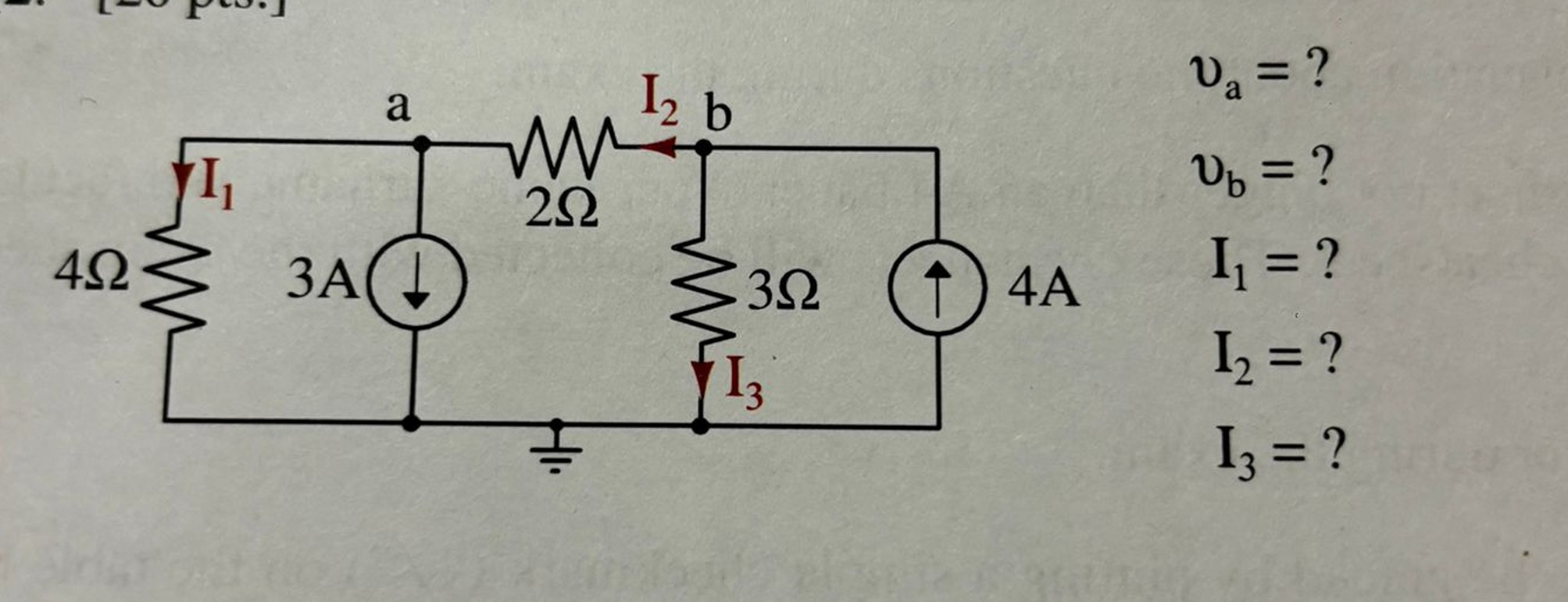 Solved va=vb=I1=I2=I3= | Chegg.com