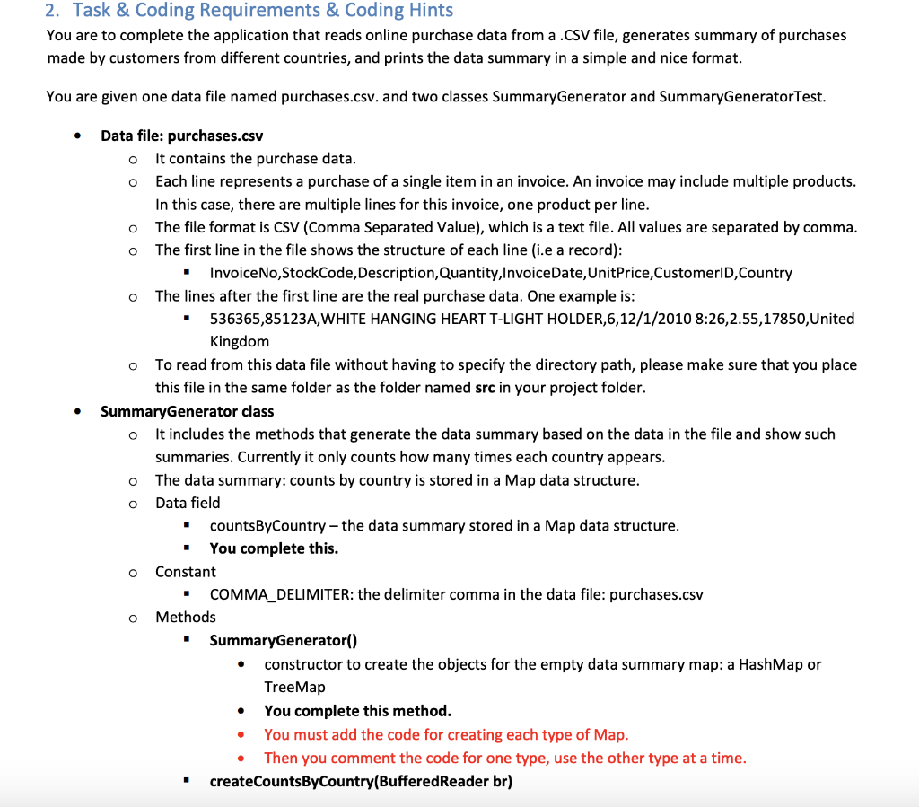 Solved 2. Task & Coding Requirements & Coding Hints You are | Chegg.com