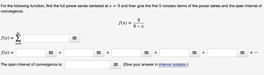 Solved For the following function, find the full power | Chegg.com
