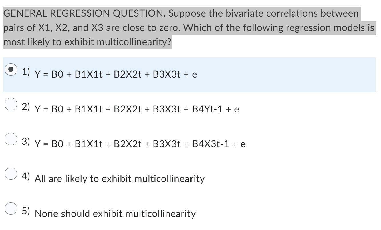 Solved GENERAL REGRESSION QUESTION. Suppose the bivariate | Chegg.com