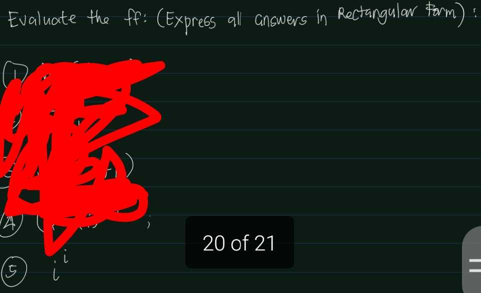 Solved Evaluate the ff : (Express all answers in Rectangular | Chegg.com