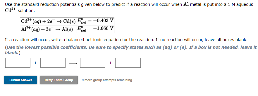 [solved] Use The Standard Reduction Potentials Given Belo