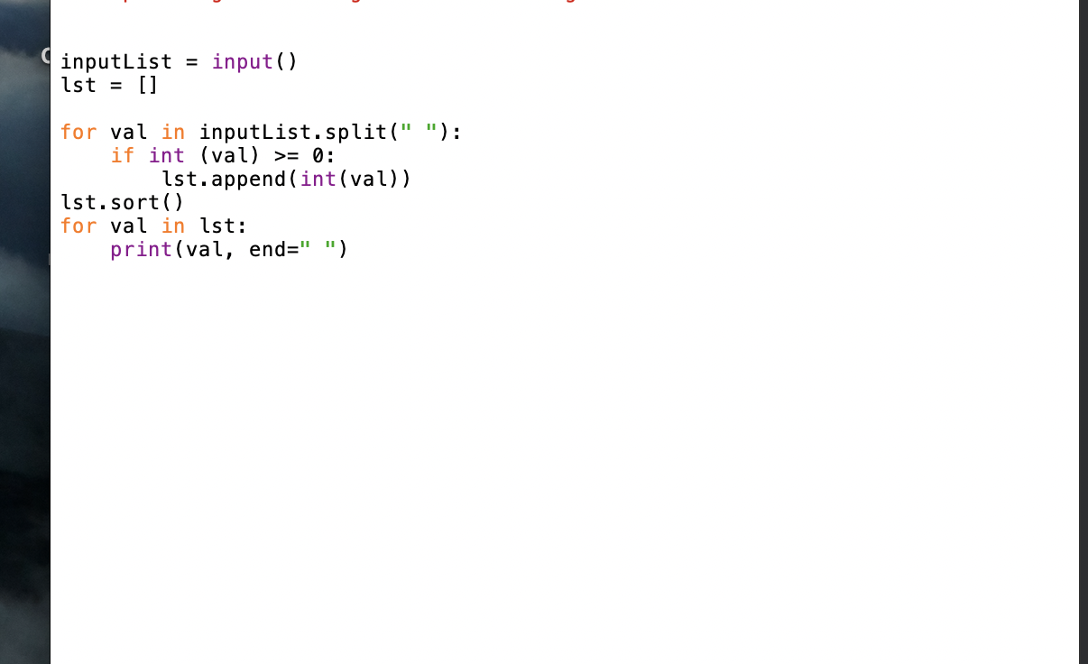 Solved Write a program that gets a list of integers from | Chegg.com