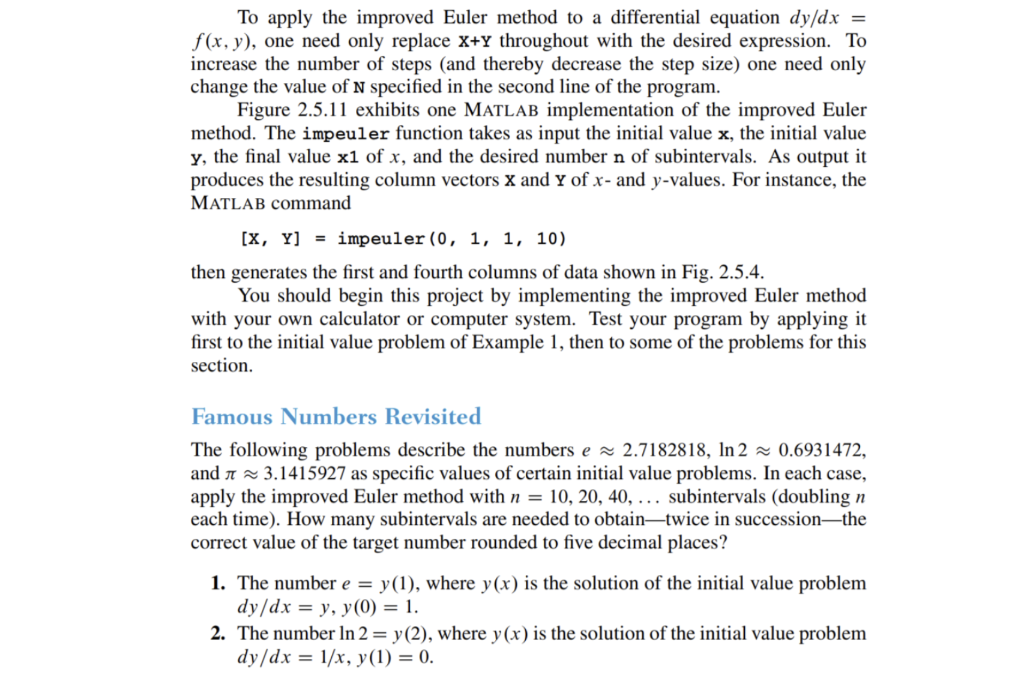 1. Find the numerical solution of your own logistic | Chegg.com