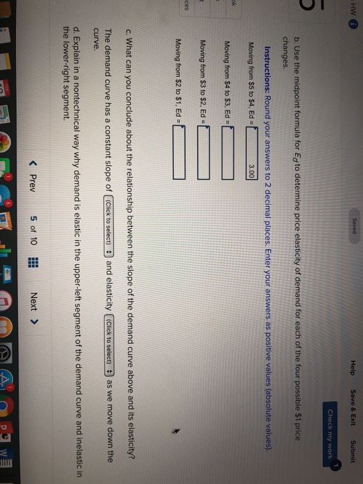 Solved Help Save&Exit Submit Check my work Problem 6-3 The | Chegg.com