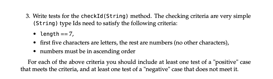 Solved In Java Use Junit Testing To Answer The Question 8432