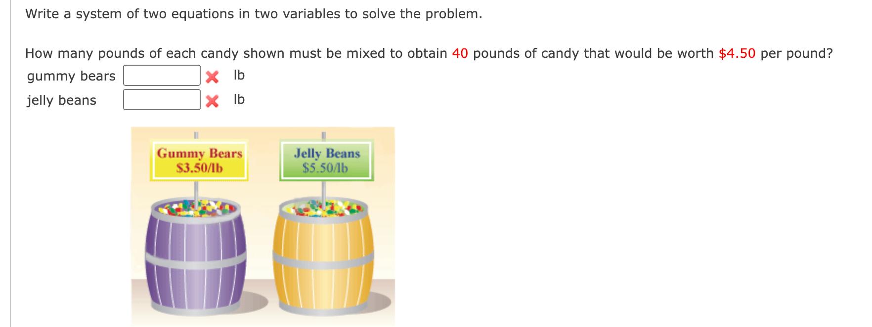 Solved Write a system of two equations in two variables to | Chegg.com
