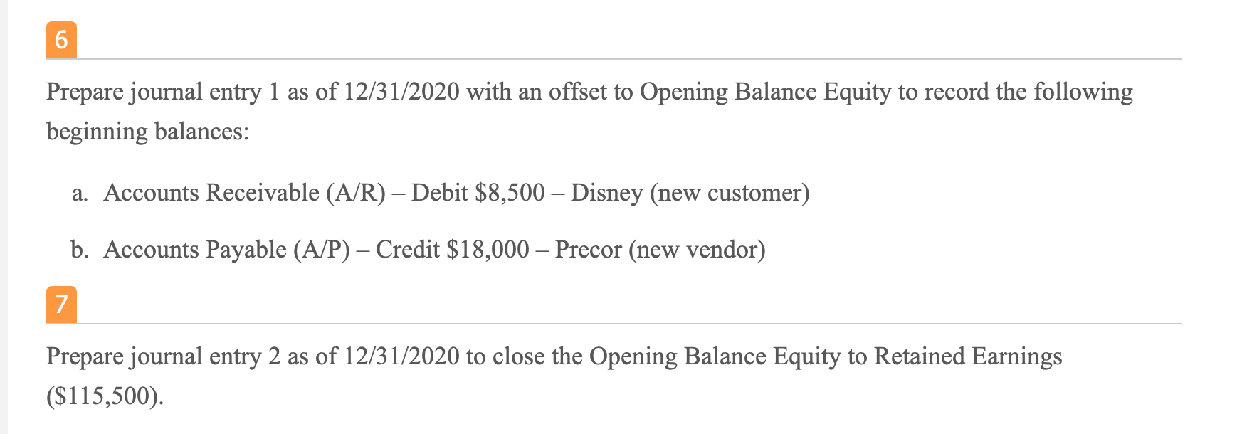 Solved 6 Prepare journal entry 1 as of 12/31/2020 with an | Chegg.com