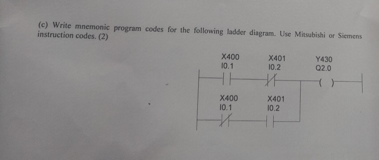 Solved (c) Write mnemonic program codes for the following | Chegg.com