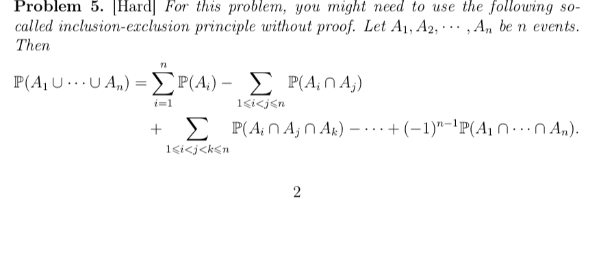 Problem 5. (Hard) For this problem, you might need to | Chegg.com