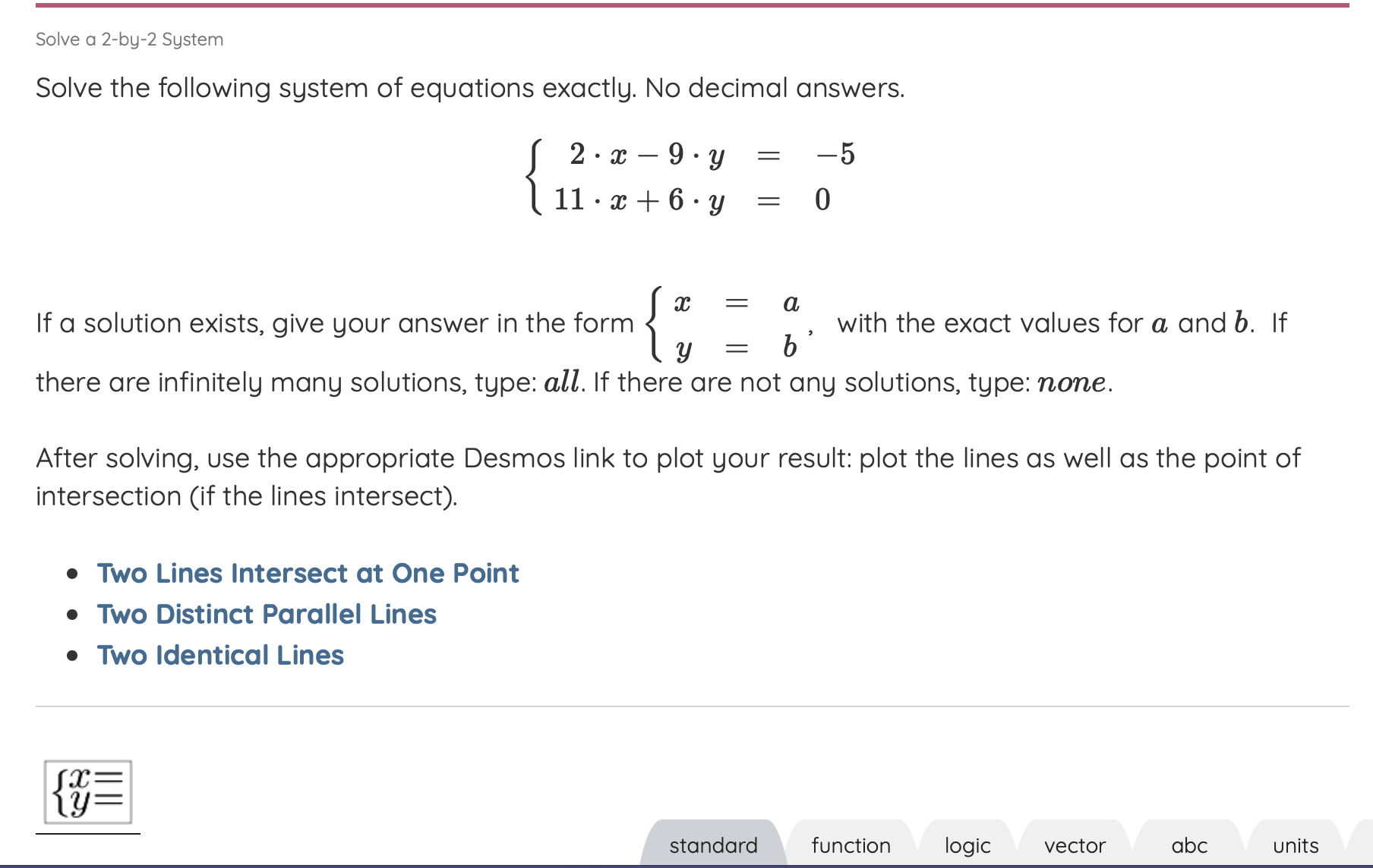 Solved Solve a 2-by-2 ﻿SystemSolve the following system of | Chegg.com