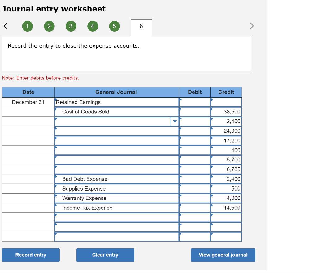 PLEASE FILL OUT THE BLANK ENTRIES, THE NUMBERS ARE | Chegg.com