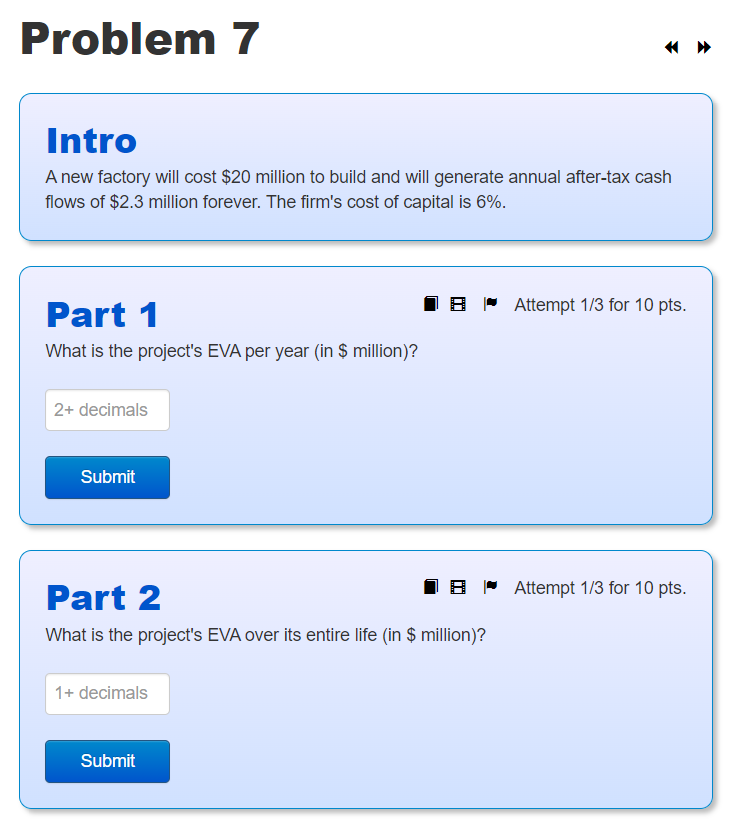 Solved Intro A new factory will cost $20 million to build | Chegg.com