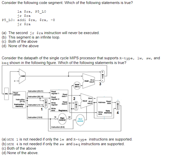 Solved Consider the following code segment. Which of the | Chegg.com