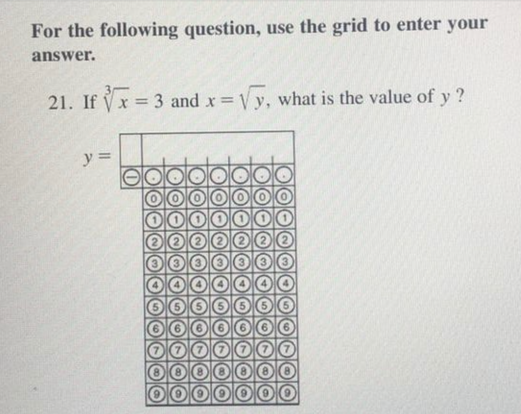 Solved For the following question, use the grid to enter | Chegg.com