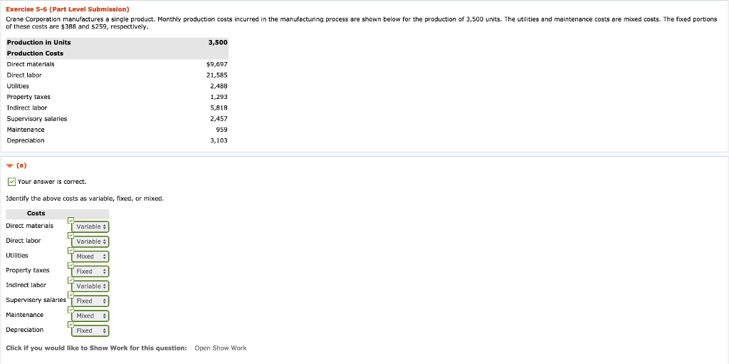 Solved Exercise 5-6 (Part Level Submission) Crane | Chegg.com